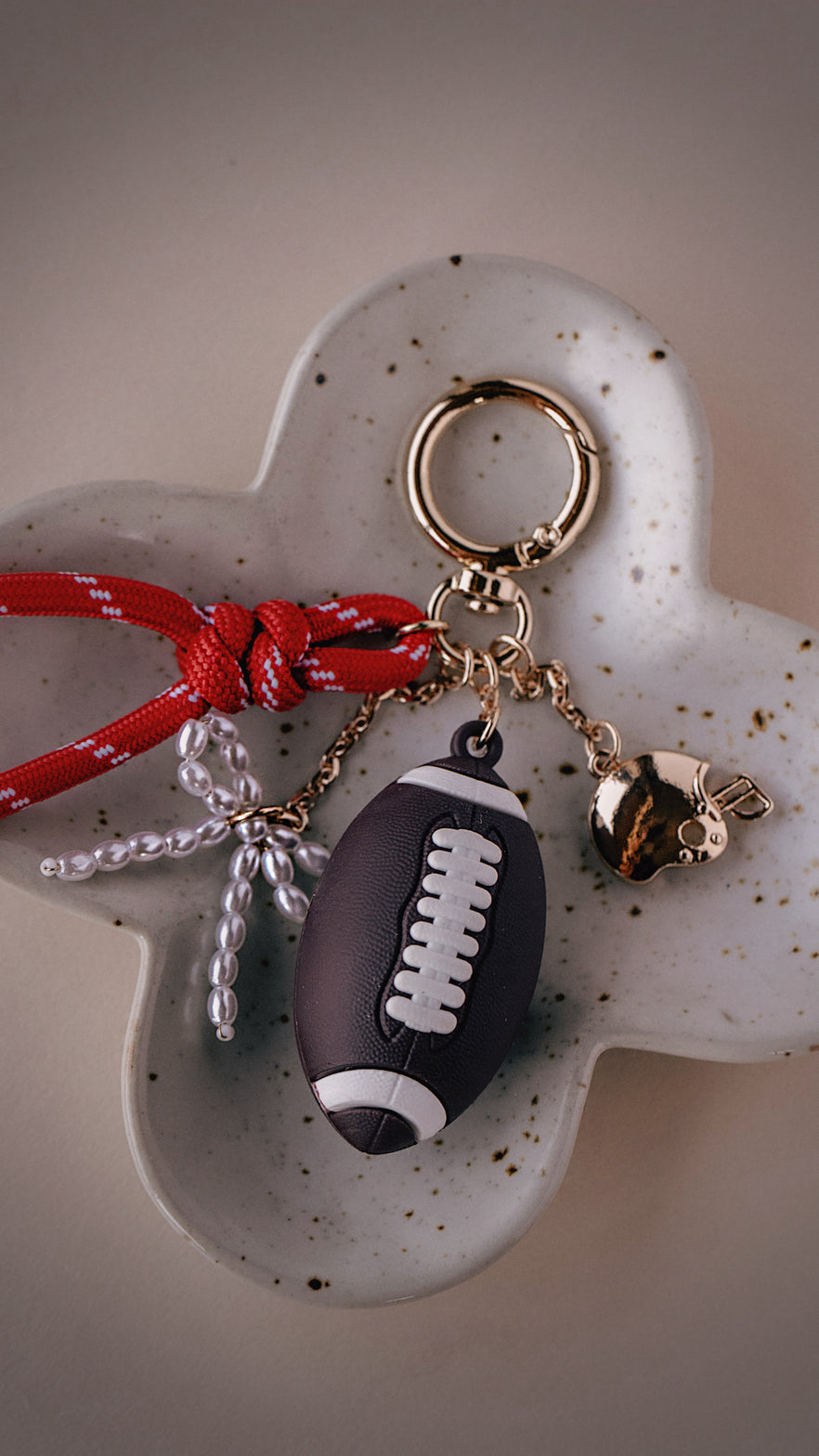 Football Fan Bag Charm – The Neon Cactus Studio