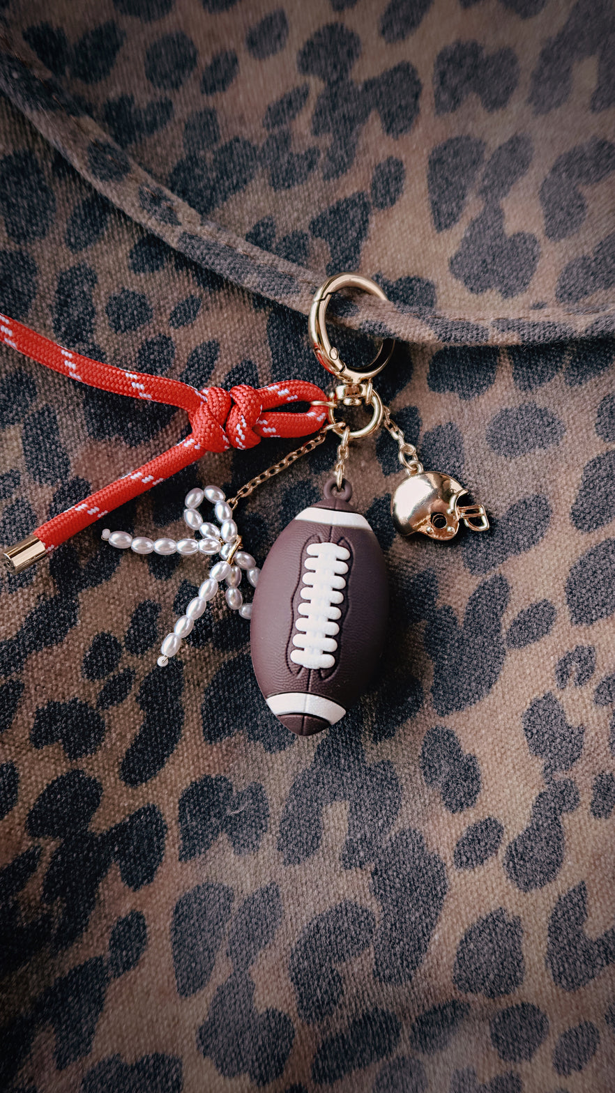 Football Fan Bag Charm – The Neon Cactus Studio