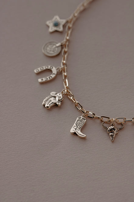 Long Live Cowgirls Charm Necklace – The Neon Cactus Studio