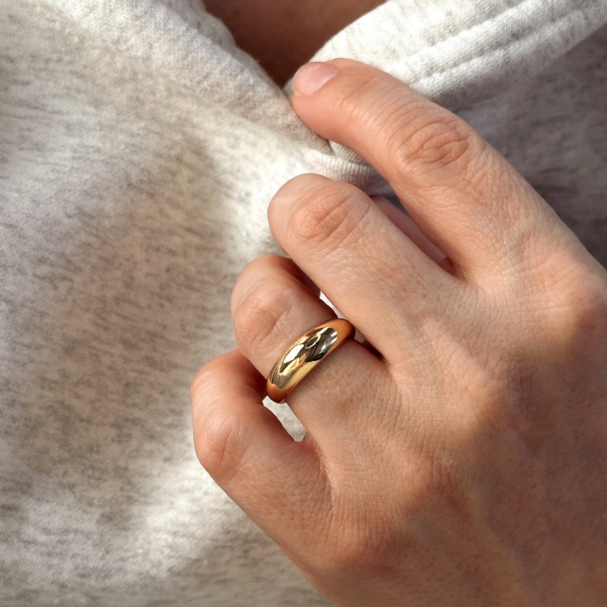 Margo Gold Domed Ring | The Neon Cactus Studio